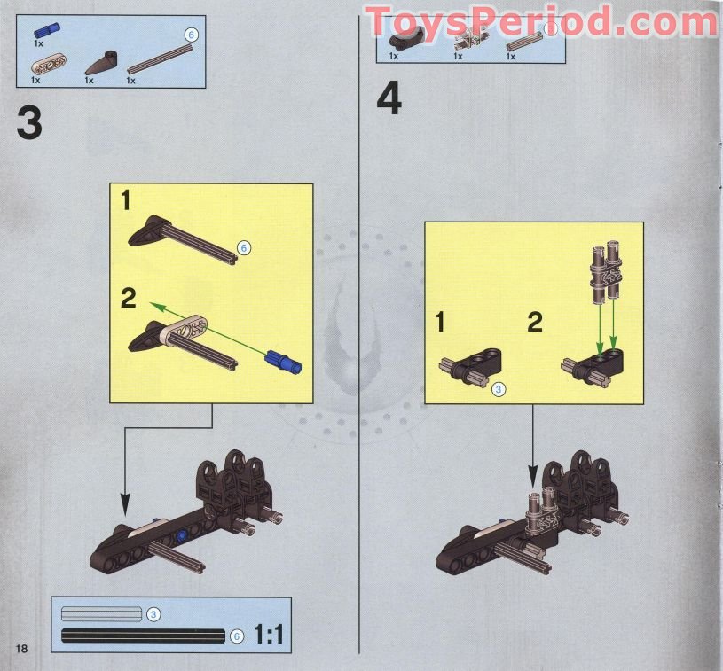 LEGO 8733 Axonn Instructions and Parts List