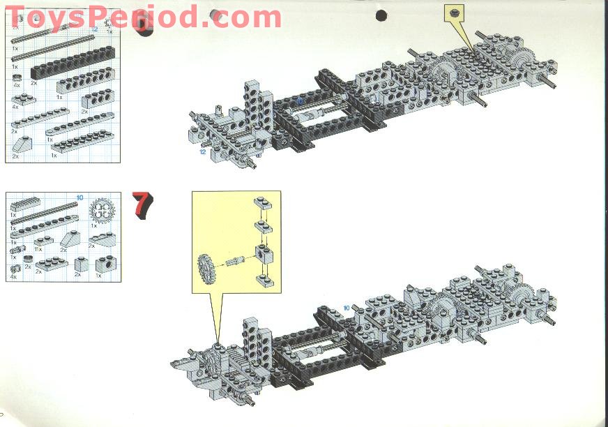 LEGO 8868 Air Tech Claw Rig Instructions and Parts List