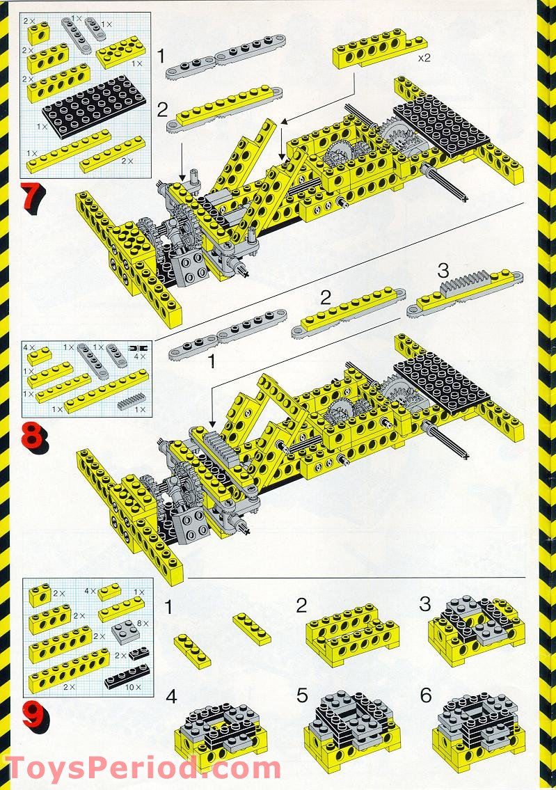 LEGO 8090 Technic Universal Set Instructions and Parts List