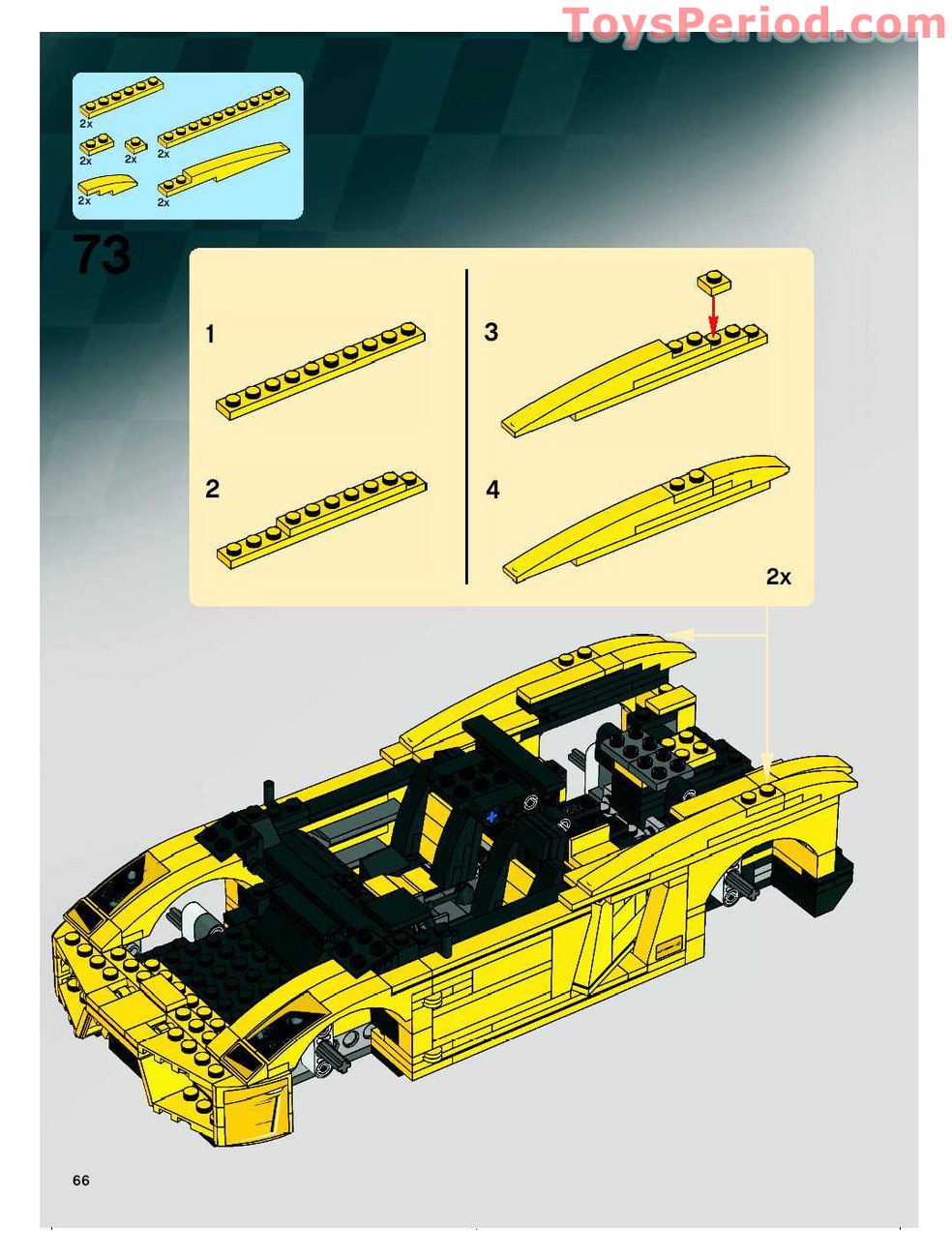 LEGO 8169 Lamborghini Gallardo LP 560-4 Instructions and Parts List
