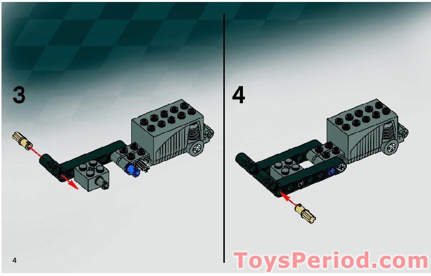 LEGO 8164 Extreme Wheelie Instructions and Parts List