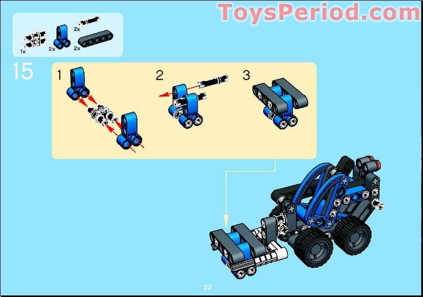 LEGO 8433 Cool Movers Instructions and Parts List