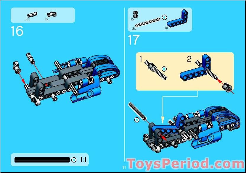 LEGO 8433 Cool Movers Instructions and Parts List