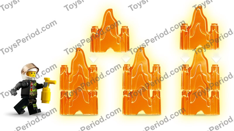 LEGO 60281 Fire Rescue Helicopter Set Parts List