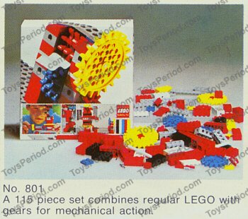 LEGO 801-1 Gear Set Parts List