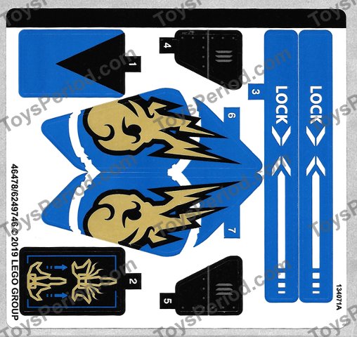 LEGO Sets with Part 70668stk01 Sticker Sheet for Set 70668 - (46478/ ...