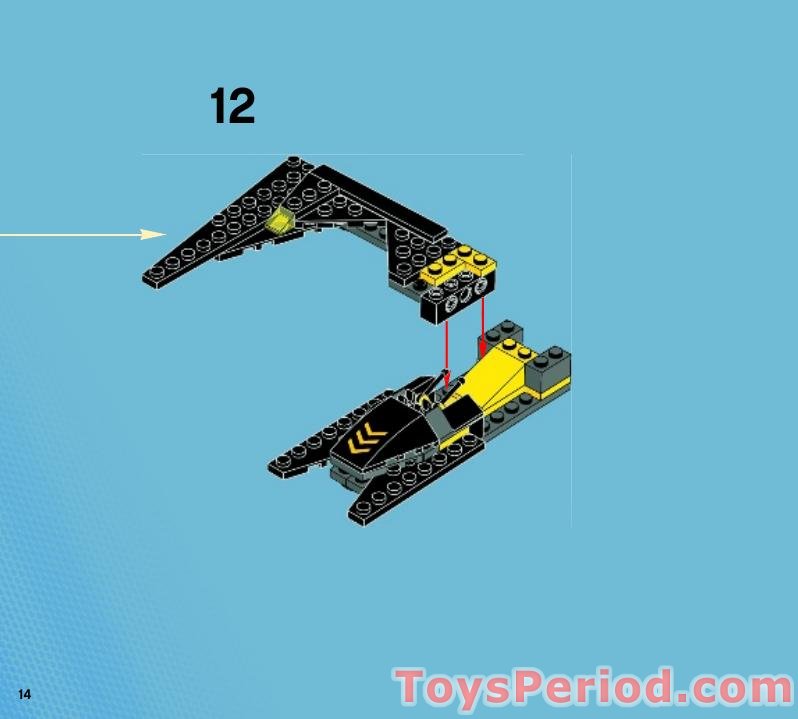LEGO 6863 Batwing Battle Over Gotham City Instructions and Parts List