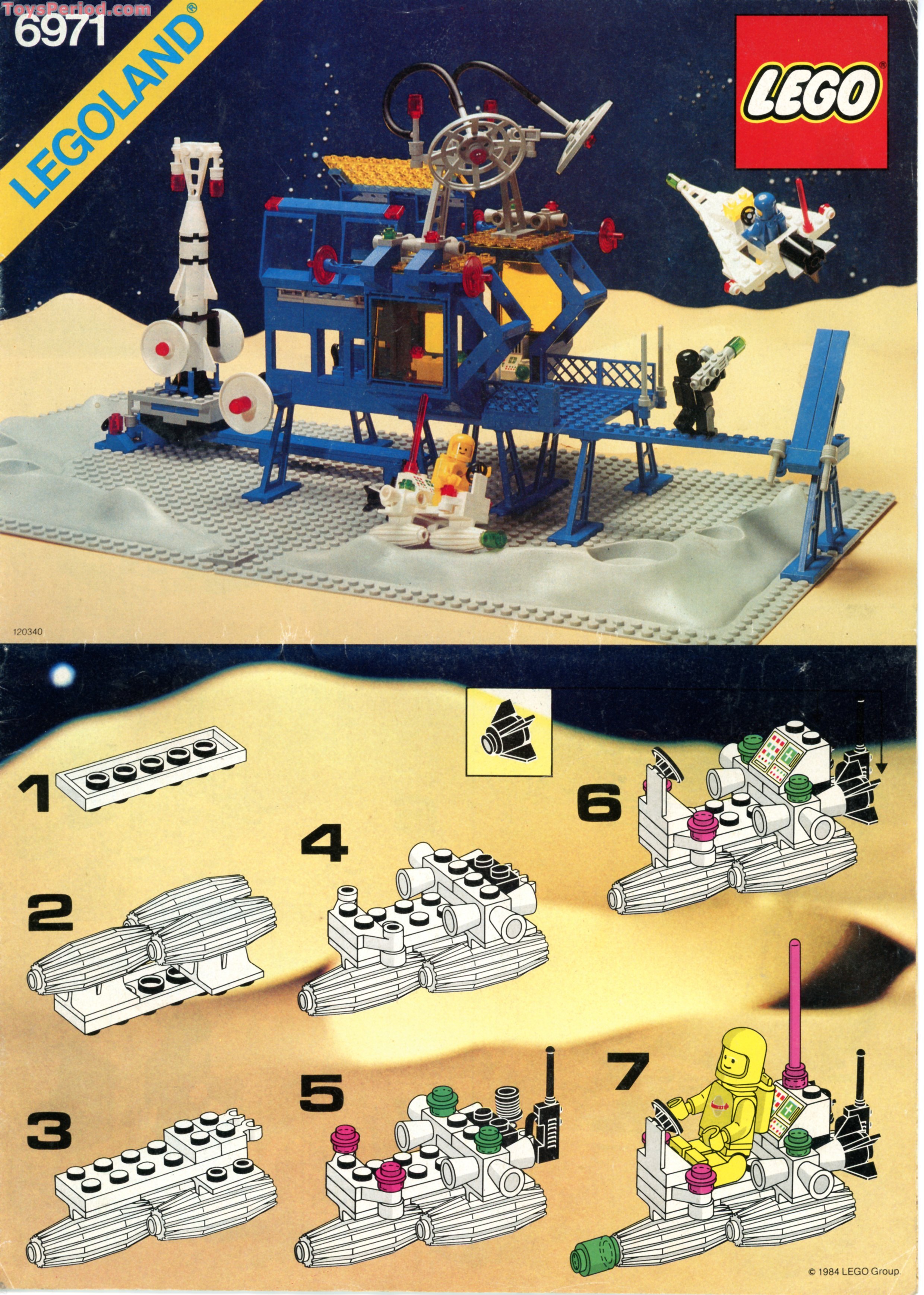 LEGO 6971 Inter-Galactic Command Base Instructions and Parts List
