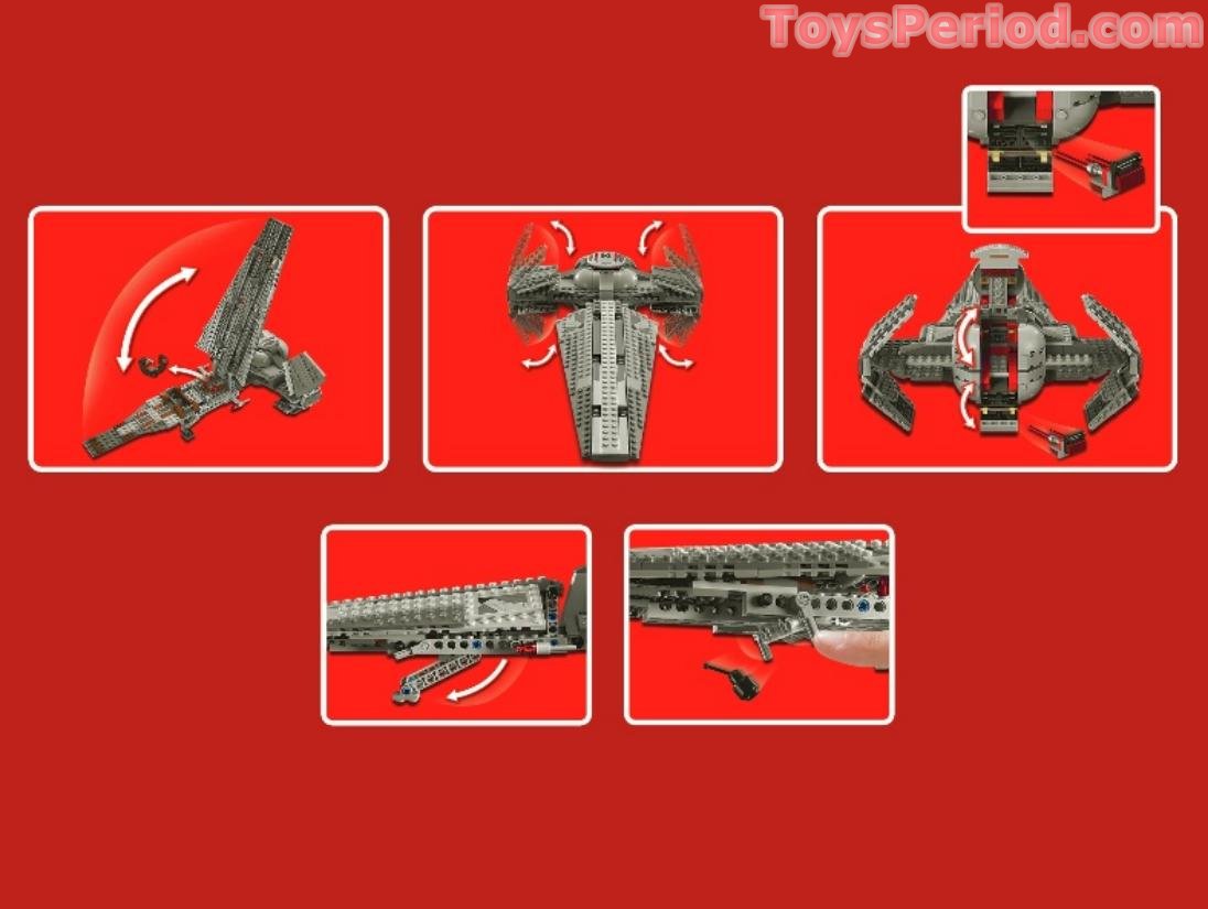 LEGO 7961 Darth Maul's Sith Infiltrator Instructions and Parts List