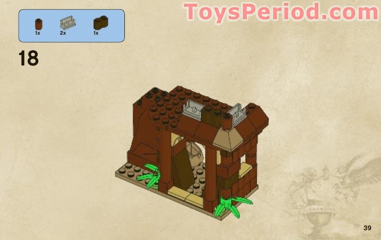 LEGO 4182 The Cannibal Escape Instructions and Parts List