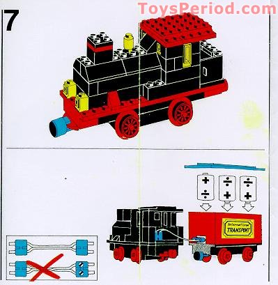 LEGO 181 Complete Train Set with Motor, Signals and Shunting Switch Instructions and Parts List