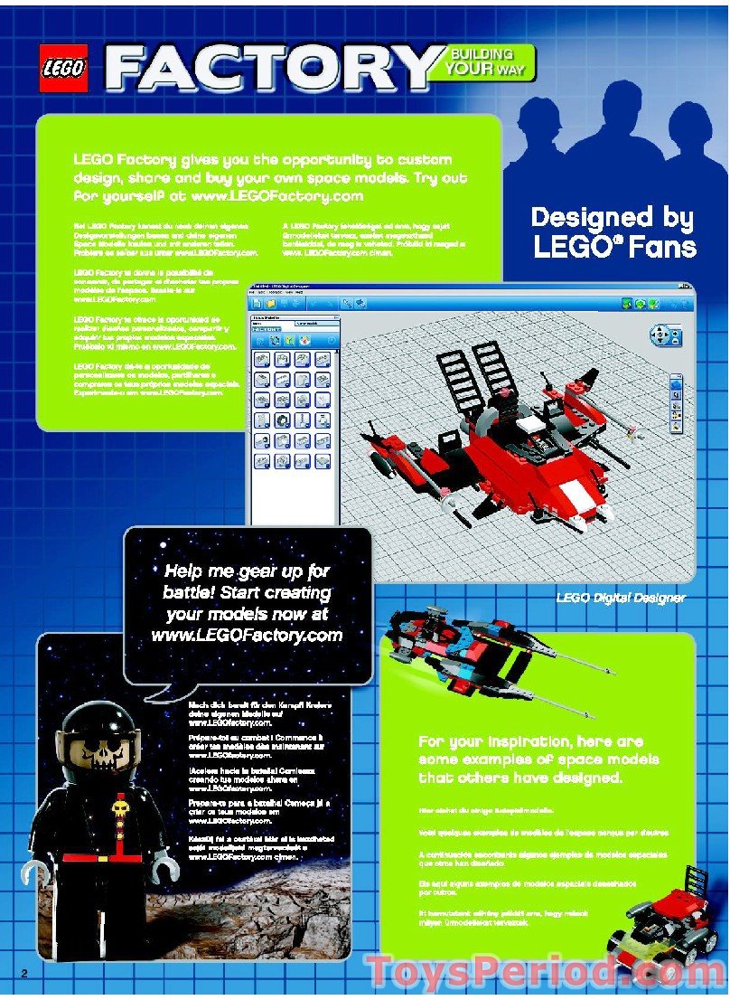LEGO 10192 Space Skulls Instructions and Parts List