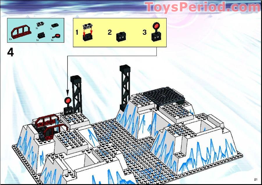LEGO 4748 Ogel's Mountain Fortress Instructions and Parts List