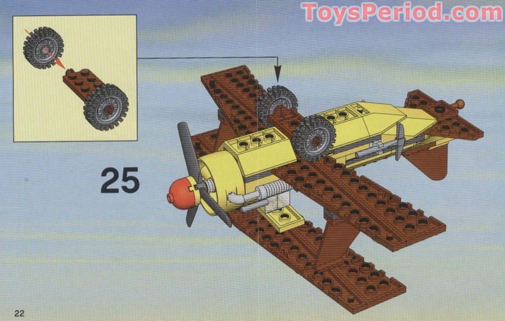 LEGO 4778 Desert Biplane Instructions and Parts List