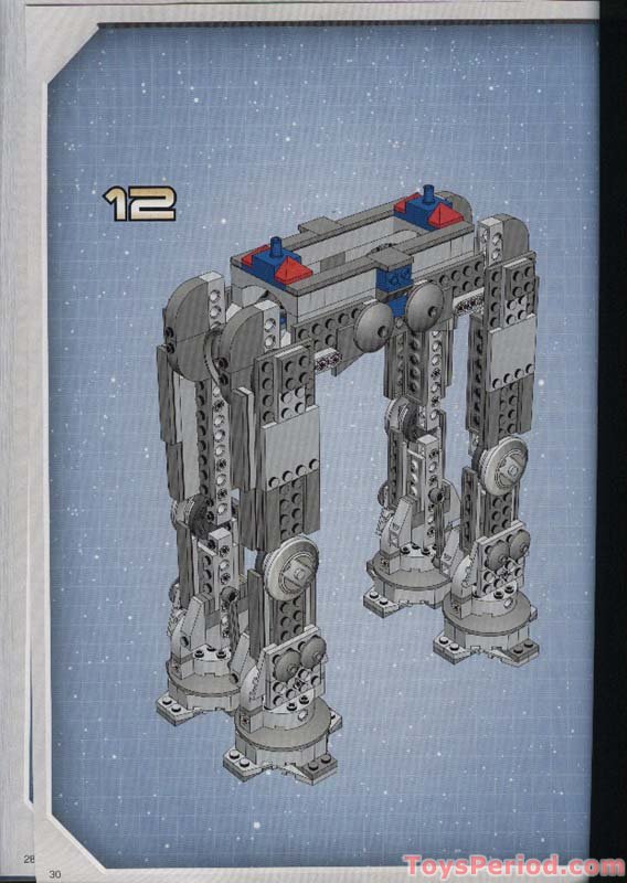 LEGO 4483-2 AT-AT, Blue Box Instructions and Parts List