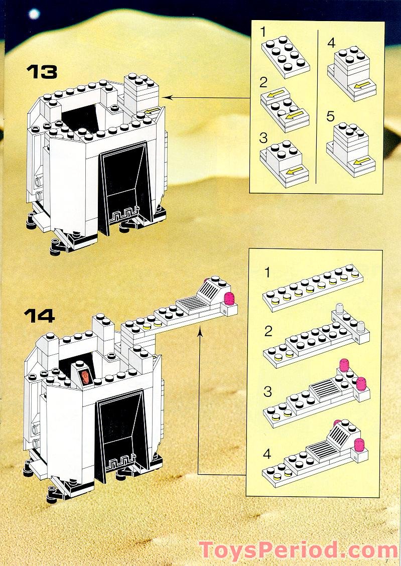 LEGO 6783 Sonar Transmitting Cruiser Instructions and Parts List