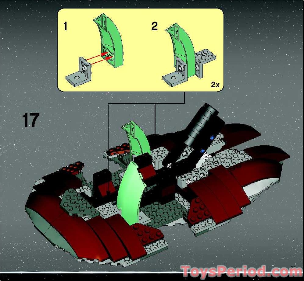 LEGO 6209 Slave I Instructions and Parts List