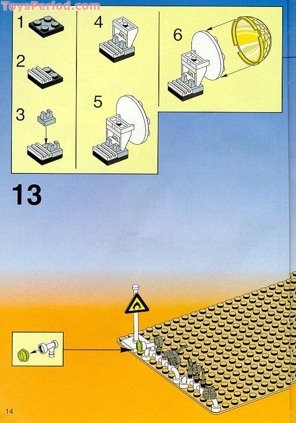 LEGO 6455 Space Simulation Station Instructions and Parts List