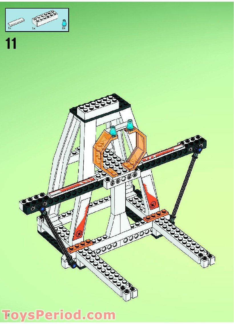 LEGO 7690 MB-01 Eagle Command Base Instructions and Parts List