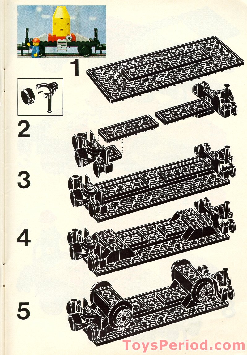 LEGO 7730 Electric Goods Train Instructions and Parts List