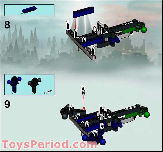 LEGO 8621 Turaga Dume and Nivawk Instructions and Parts List