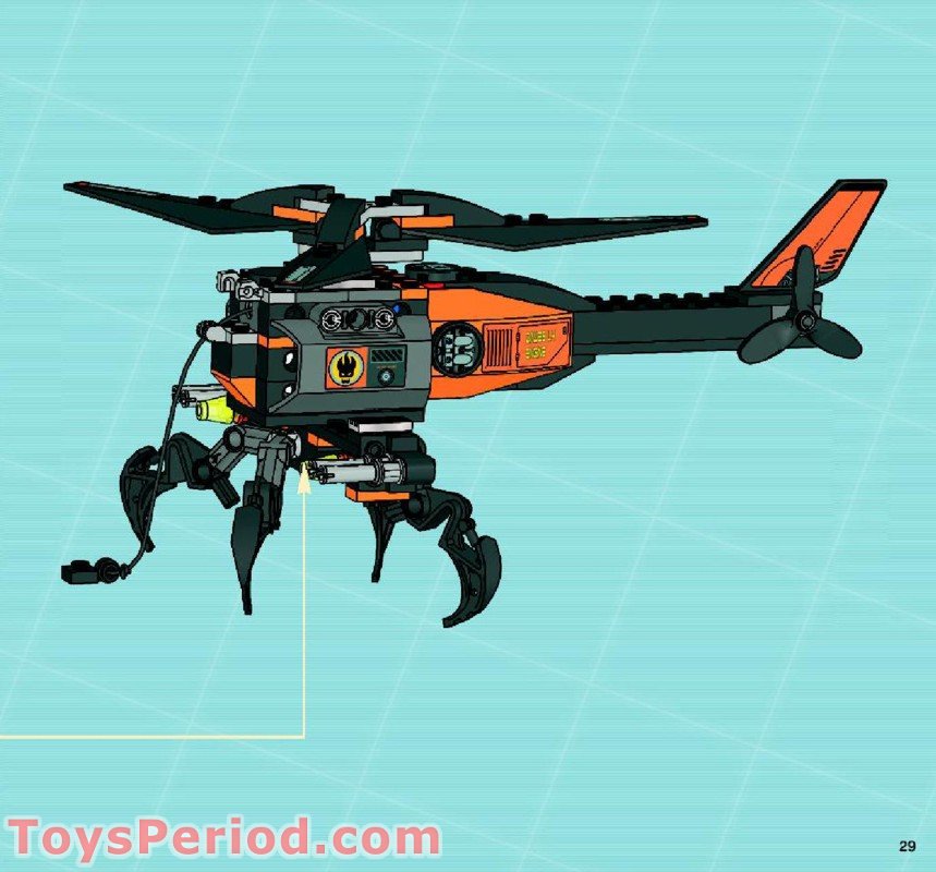 LEGO 8634 Mission 5: Turbocar Chase Instructions and Parts List