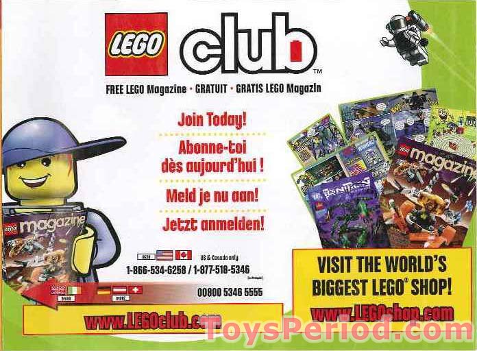 LEGO 8686 Toa Lewa Instructions and Parts List