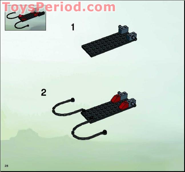 LEGO 8800 Vladek's Siege Engine Instructions and Parts List