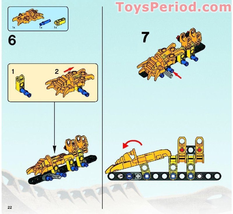 LEGO 8998 Toa Mata Nui Instructions and Parts List