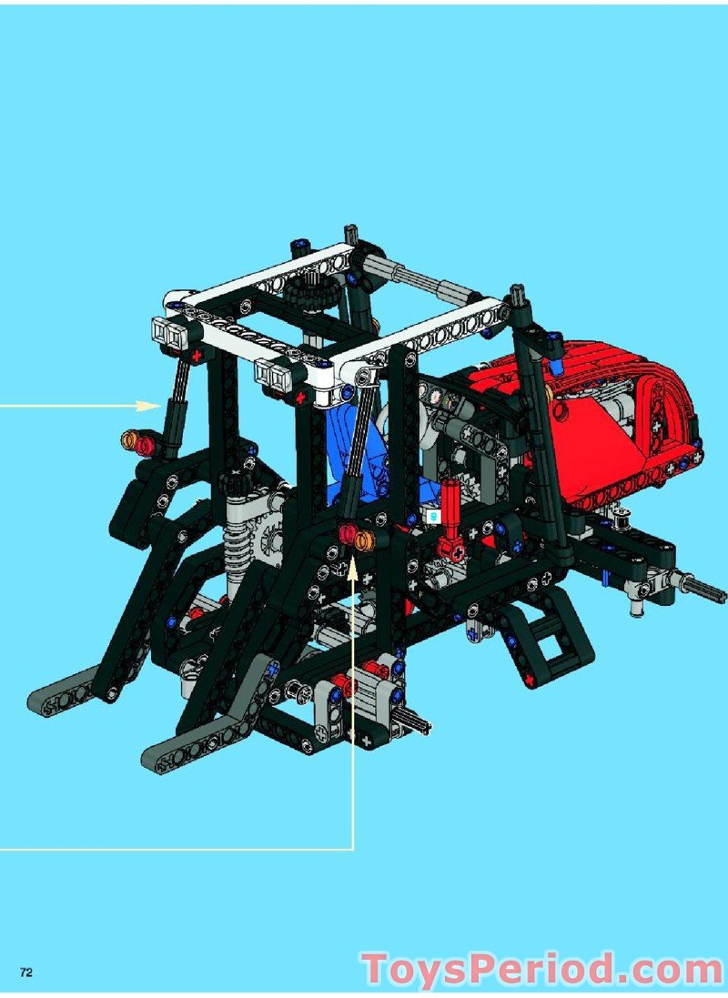 LEGO 8063 Tractor with Trailer Instructions and Parts List