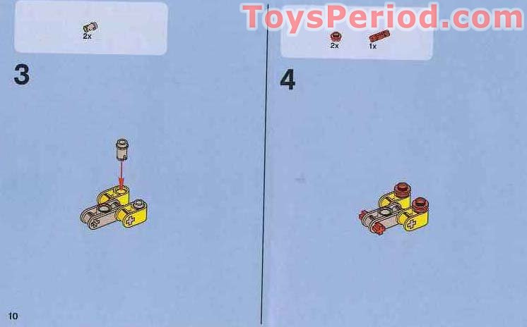 LEGO 8290 Mini Forklift Instructions and Parts List