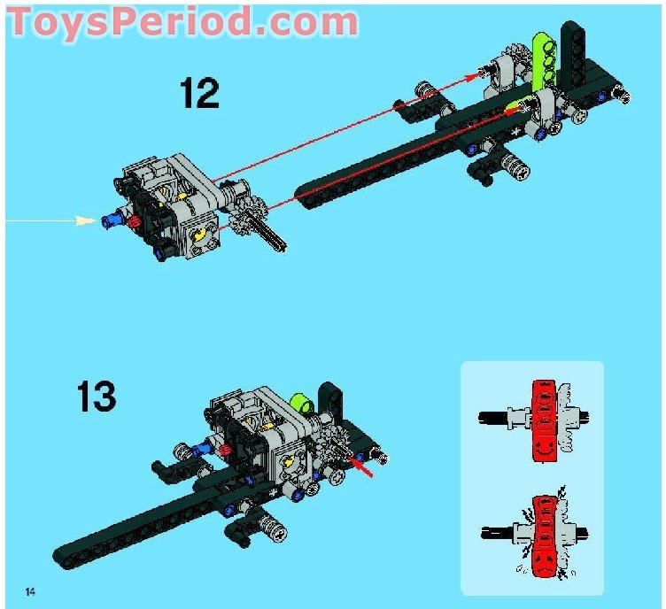 LEGO 8291 Dirt Bike Instructions and Parts List