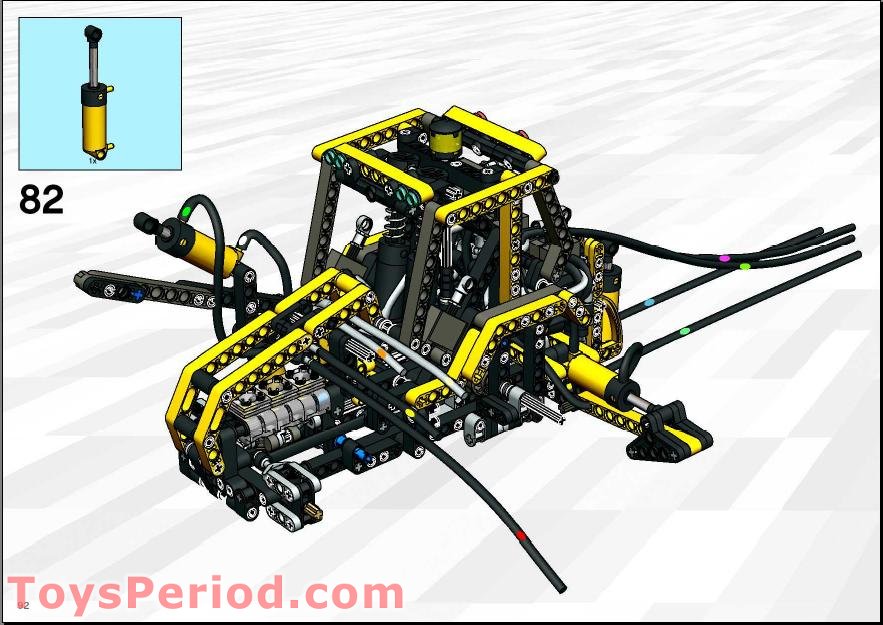 LEGO 8455 Back-hoe Loader (Backhoe) Instructions and Parts List