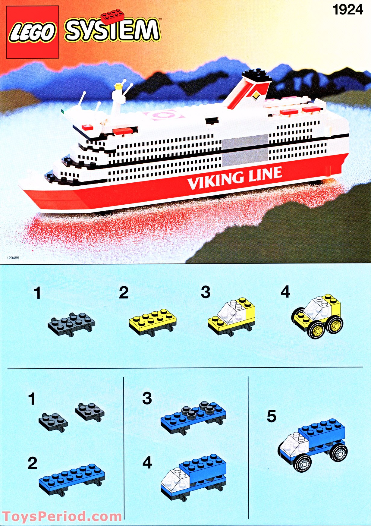 LEGO 1924-2 Viking Line Ferry Instructions and Parts List