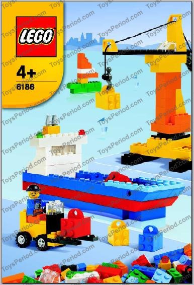 LEGO 6186 Build Your Own LEGO Harbor Instructions and Parts List