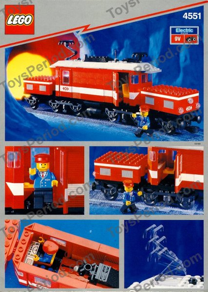 LEGO 4551 Crocodile Locomotive Instructions and Parts List