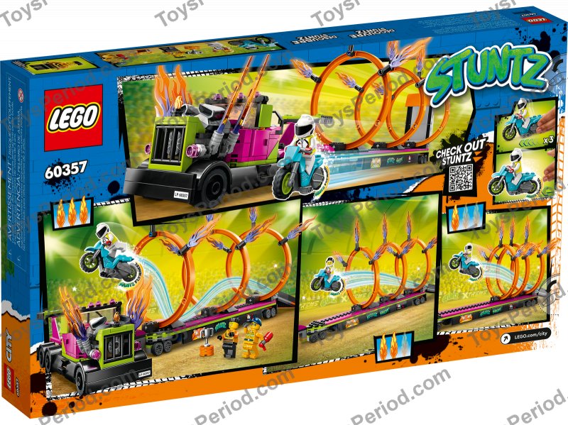 LEGO 60357 Stunt Truck & Ring of Fire Challenge Set Parts List