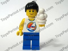 LEGO 7724-5 Advent Calendar 2008, City (Day4) Female with Ice Cream Set ...