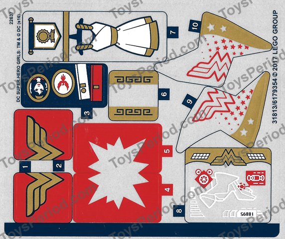 LEGO Sets with Part 41235stk01 Sticker Sheet for Set 41235 - (31813/ ...