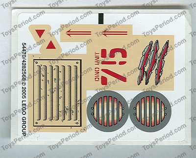 LEGO Sets with Part 7475stk01 Sticker Sheet for Set 7475 - (54470/4282568)