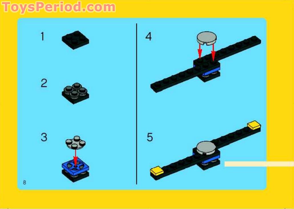 LEGO 5864 Mini Helicopter Instructions and Parts List