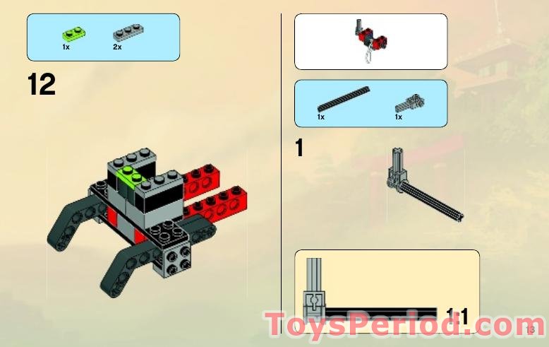 LEGO 70501 Warrior Bike Instructions and Parts List