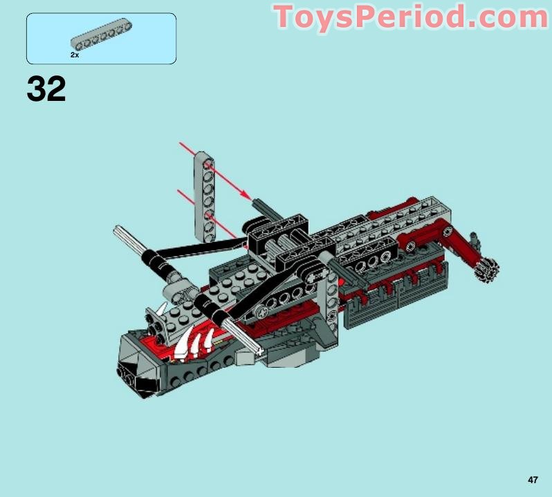 LEGO 70004 Wakz' Pack Tracker Instructions and Parts List