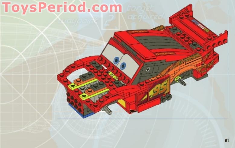 LEGO 8484 Ultimate Build Lightning McQueen Instructions and Parts List