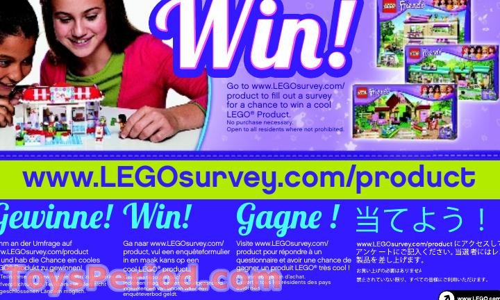 LEGO 3185 Summer Riding Camp Instructions and Parts List