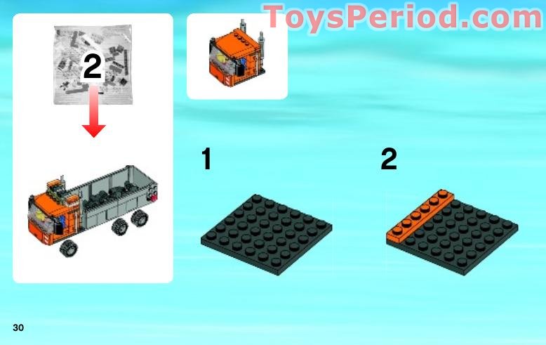 LEGO 4434 Tipper Truck Instructions and Parts List