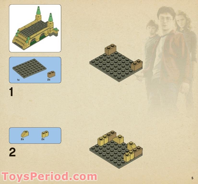 LEGO 4867 Hogwarts Instructions and Parts List