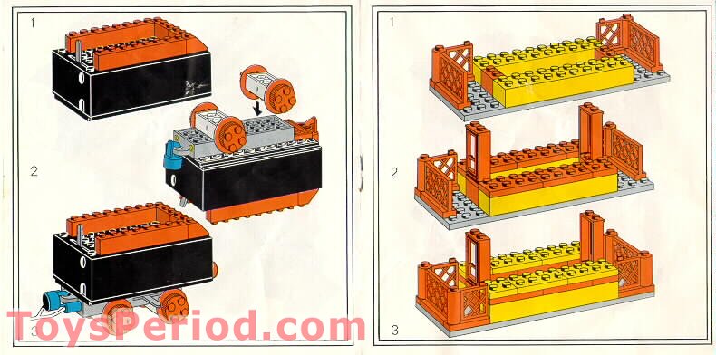 LEGO 119 Super Train Set Instructions and Parts List