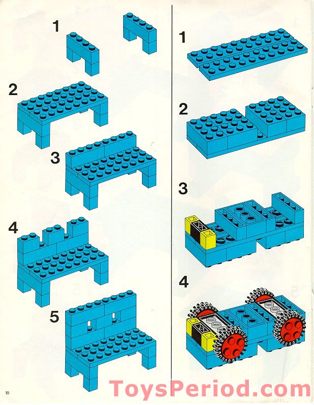 LEGO 547 Basic Building Set Instructions and Parts List