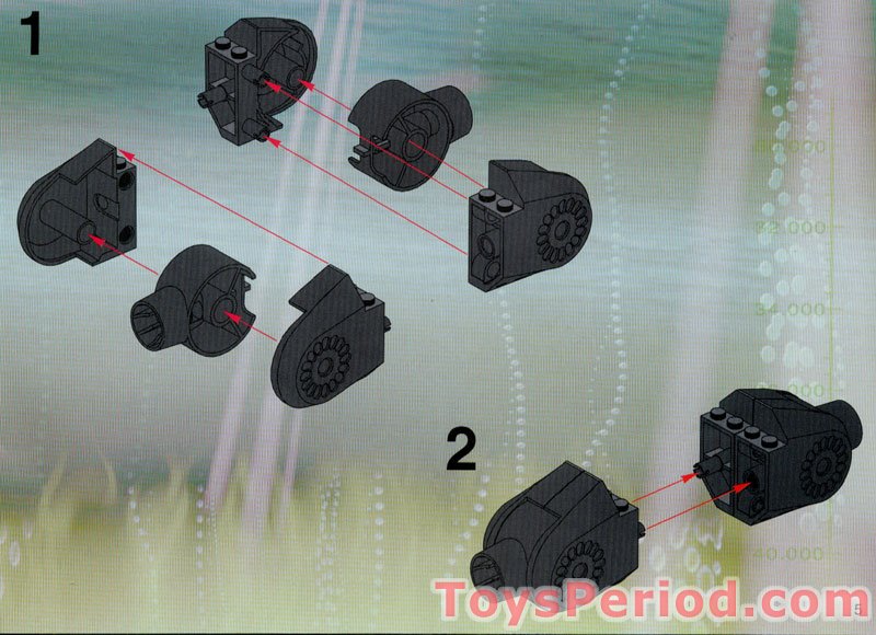 LEGO 4797 Ogel Mutant Killer Whale Instructions and Parts List